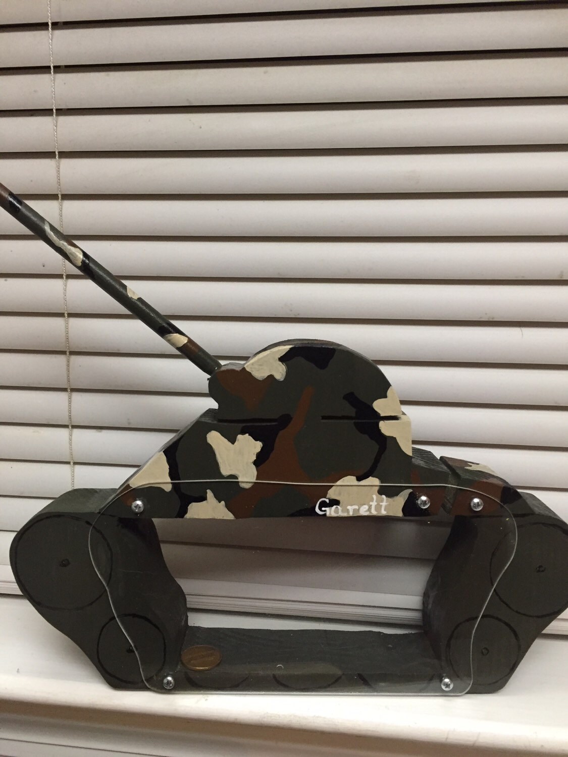 Handmade Wooden Army Tank Coin Bank - Etsy