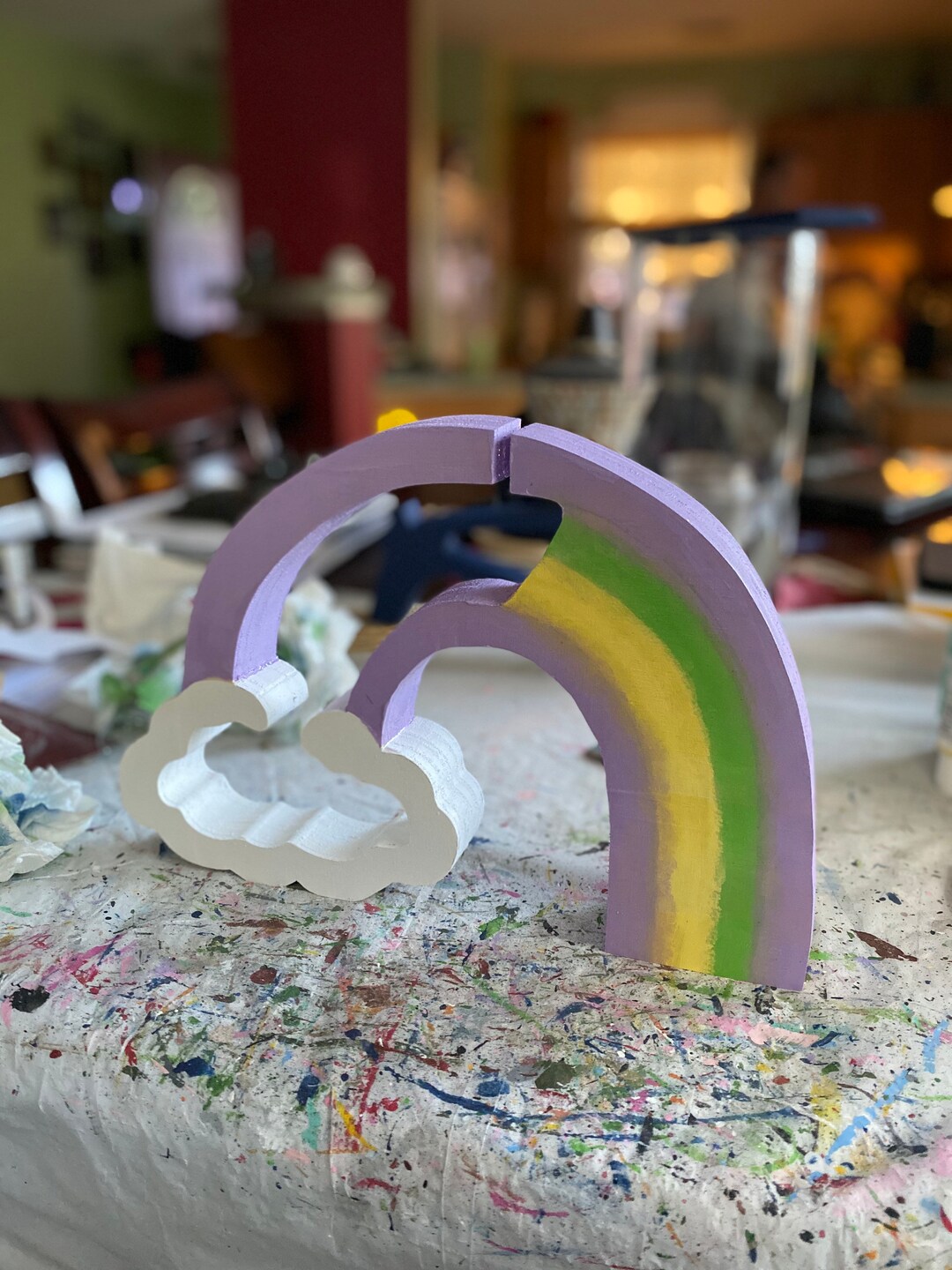 Handmade Rainbow Coin Bank - Etsy