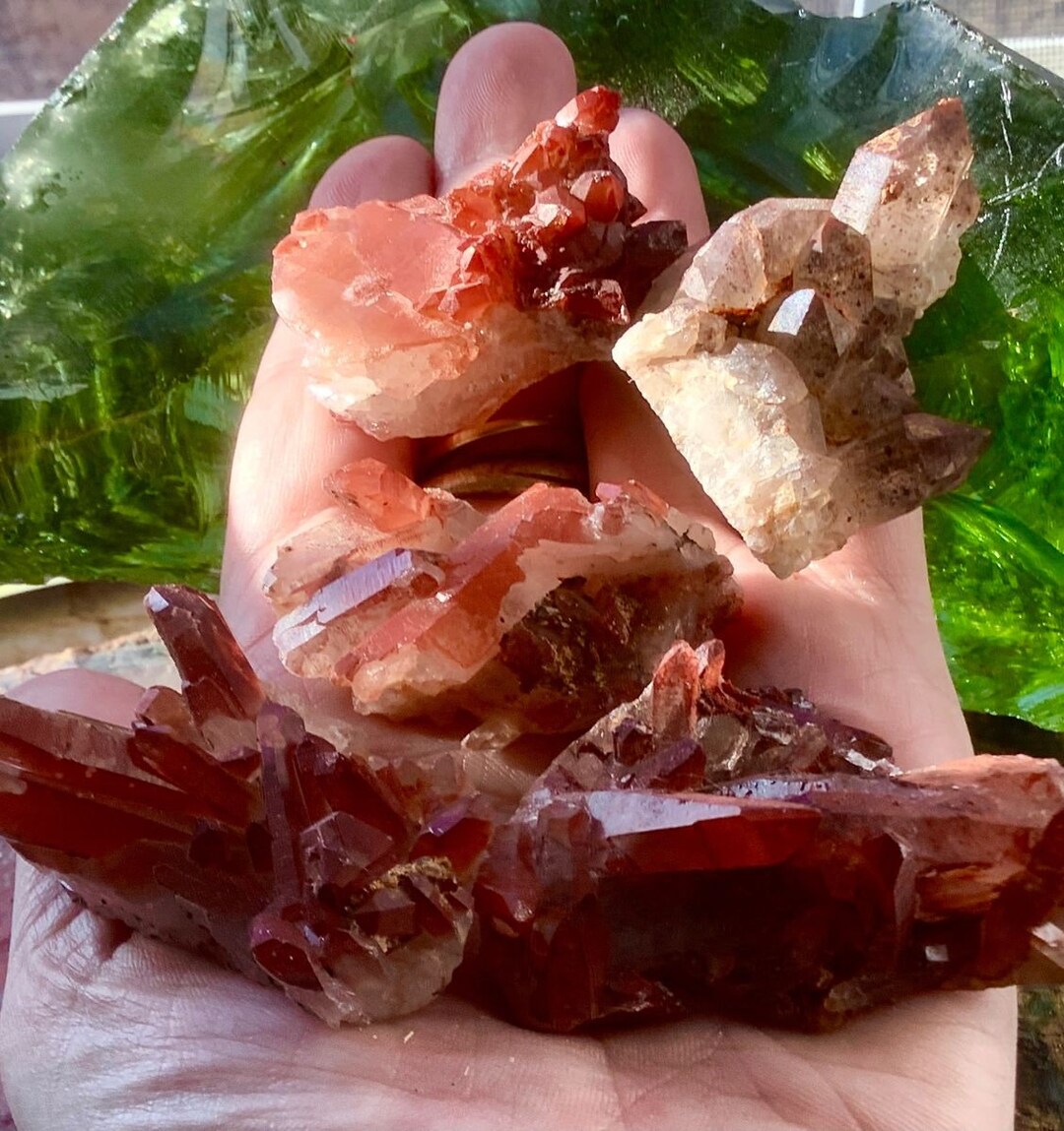 Moroccan Red Quartz Small Clusters Grounding - Etsy