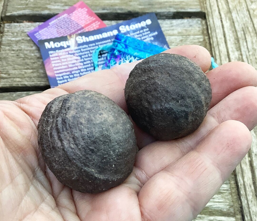 Moqui Shaman's Stones Bonded Medium Pair With Cards Pouchutah - Etsy