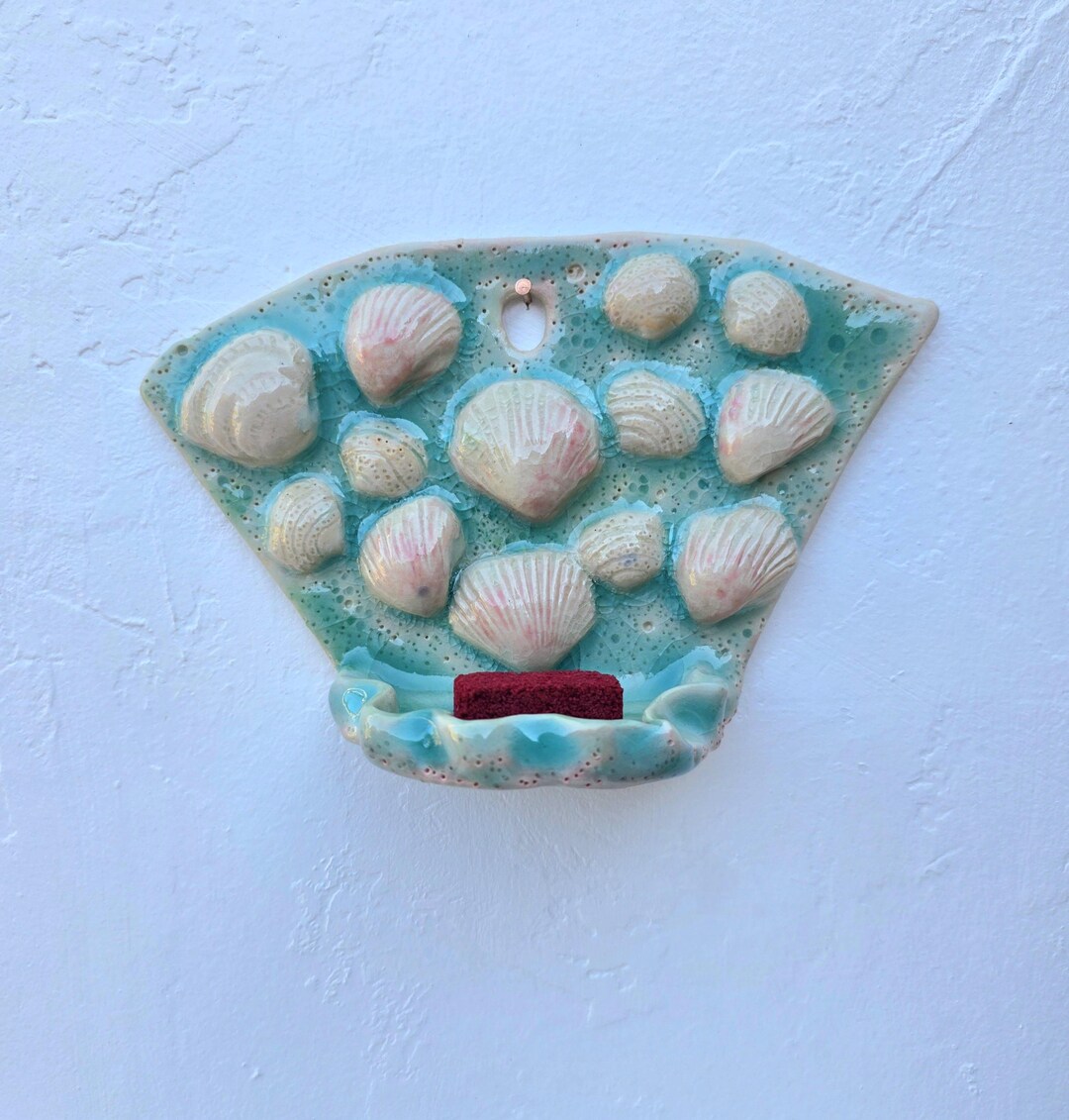 Ceramic Seashell Wall Shelf - Etsy