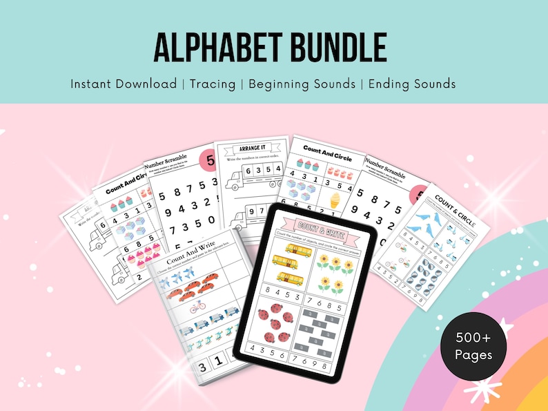 Alphabet Worksheets Bundle | Preschool & Kindergarten | Letter Tracing ...