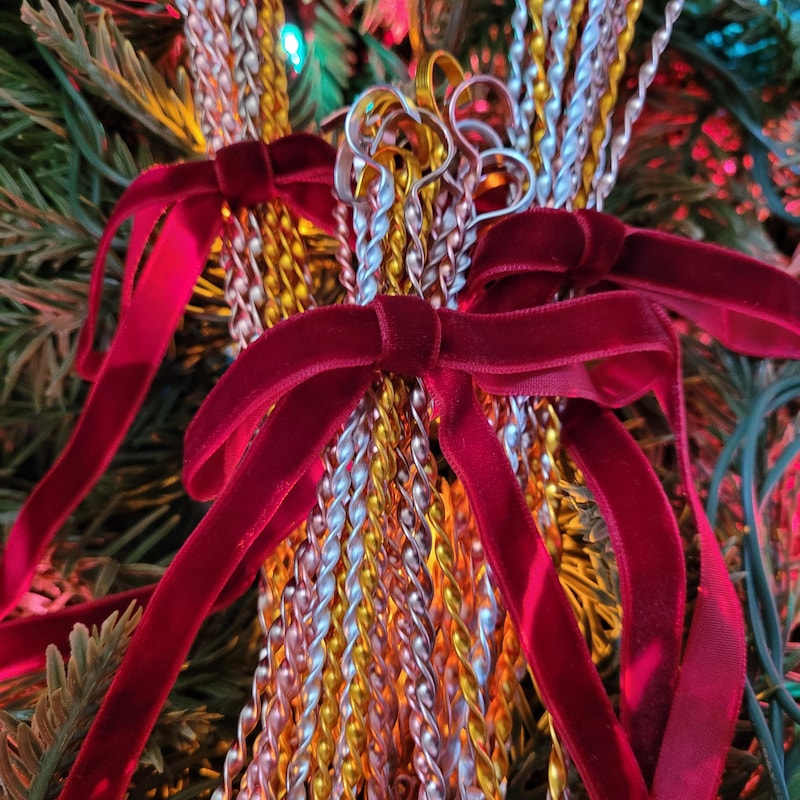Pink Christmas Icicles - Etsy