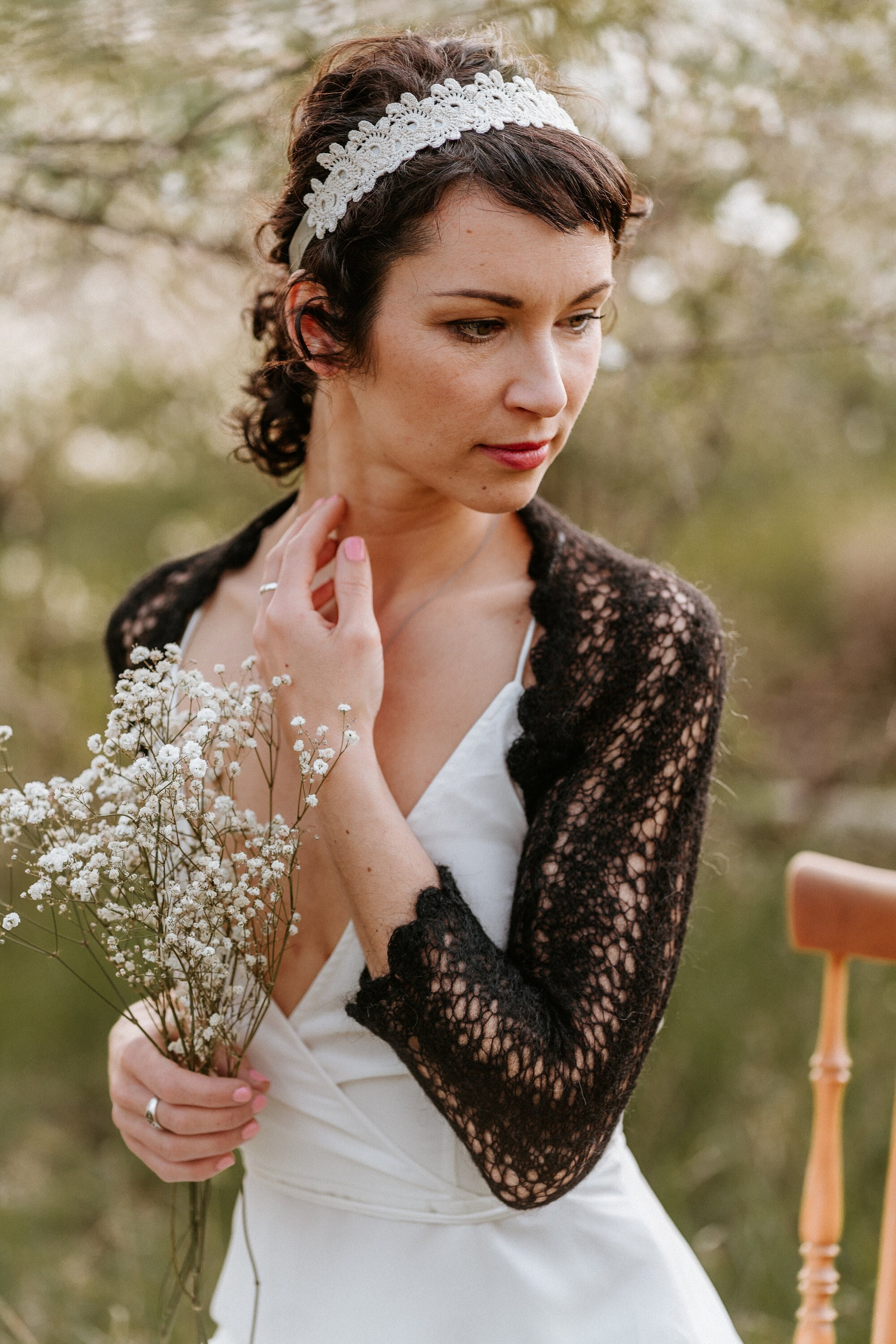 Bridal Shrug Wedding Bolero Light as a Cloud Mohair Color - Etsy