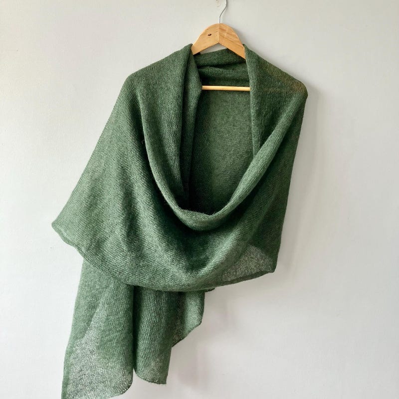 Green Wedding Shawl - Etsy