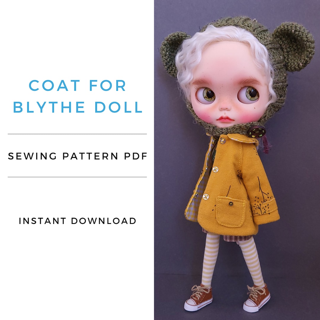 Sewing Pattern for Blythe Coat, INSTANT DOWNLOAD PDF Pattern for Blythe ...