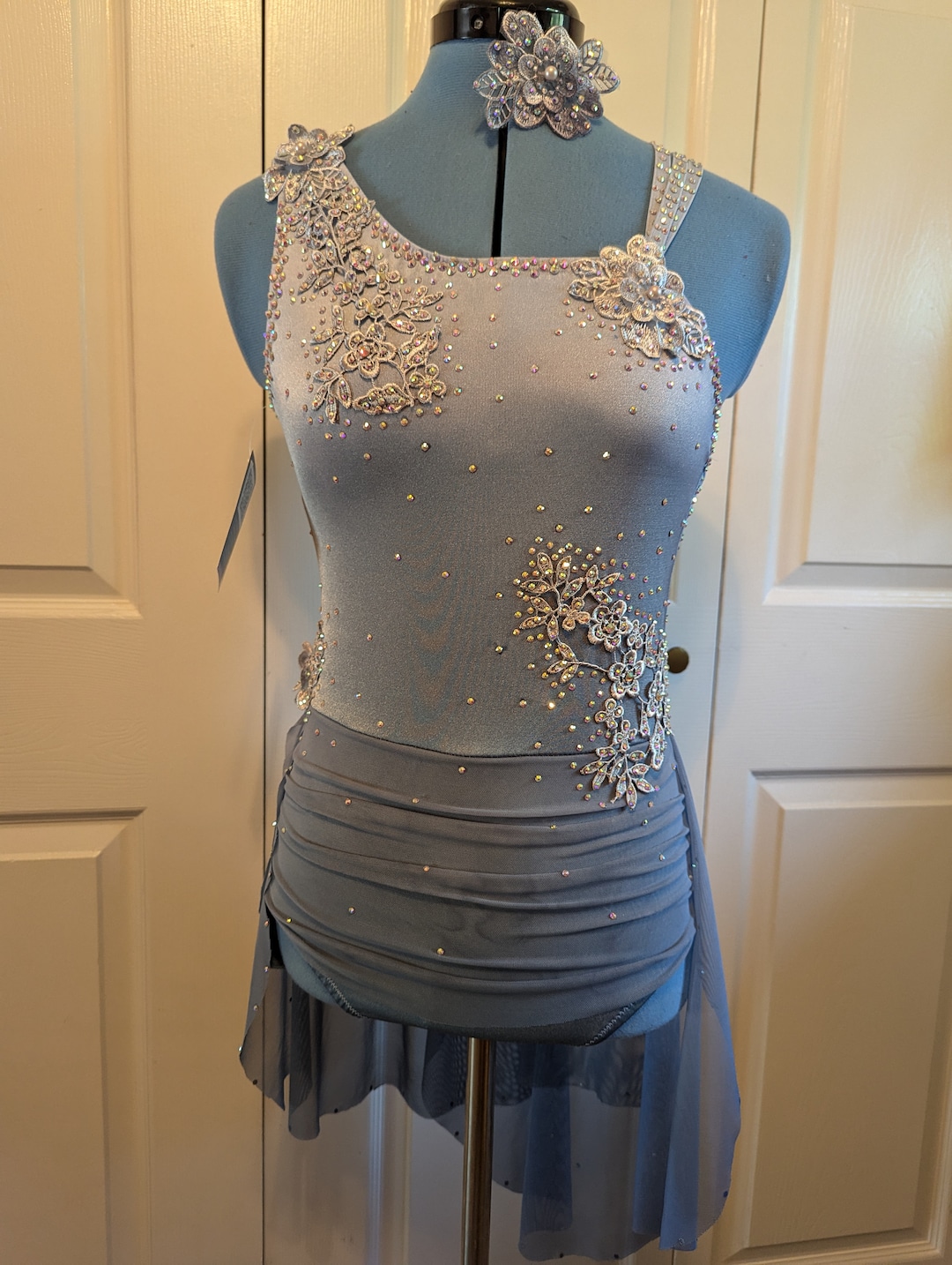 Adult Custom Lyrical Costume, Adult Ballet Costume, Blue Dance Dress ...