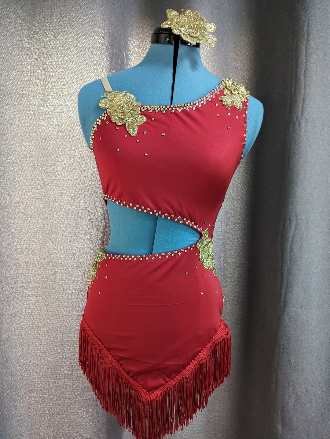 Adult Medium Custom Dance Costume, Salsa Costume, Latin Dance Costume ...