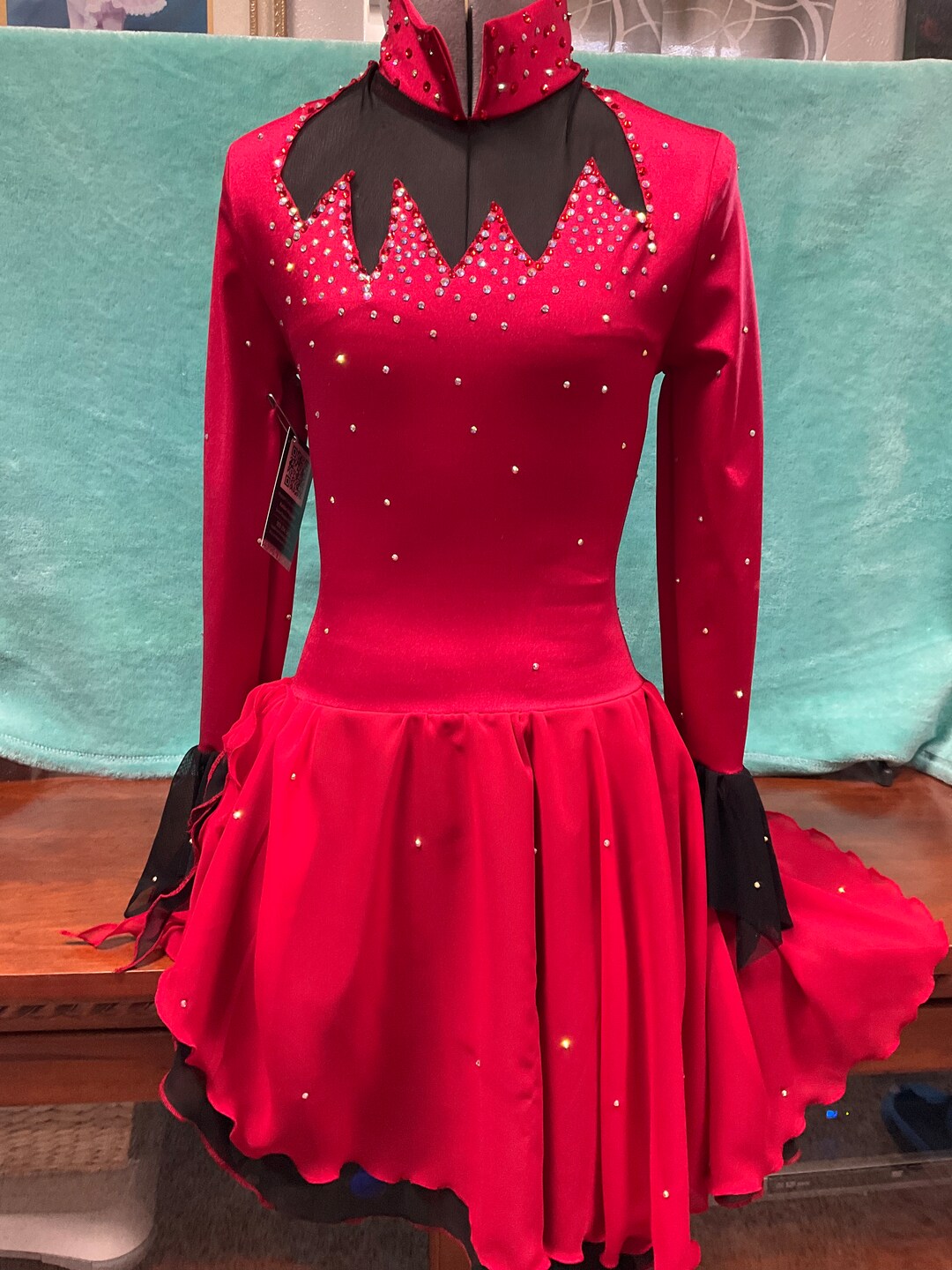 Adult Xsmall Red And Black Lyrical Costume Adult Dance Etsy