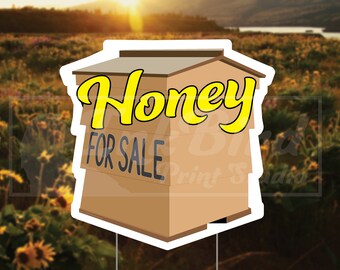 Honey for Sale Yard Sign - Etsy