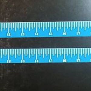 Adhesive Vinyl Ruler. Blue and White. 24 or 30. for Crafts, Classrooms ...