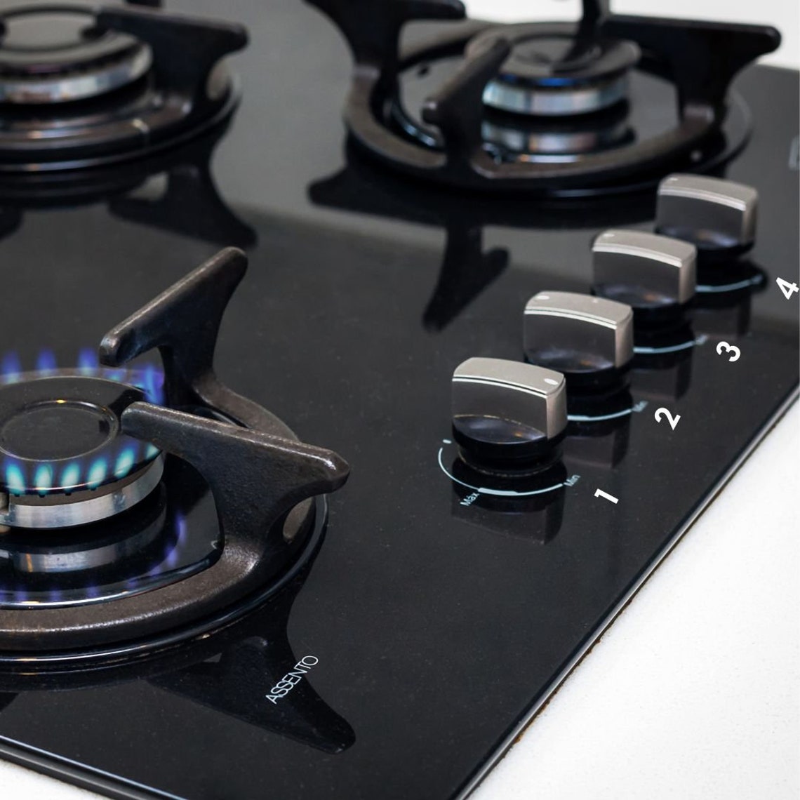 Stove Burner Labels, Visual Aid. 1, 2, 3, 4, TOP, BOTTOM, up Arrow ...