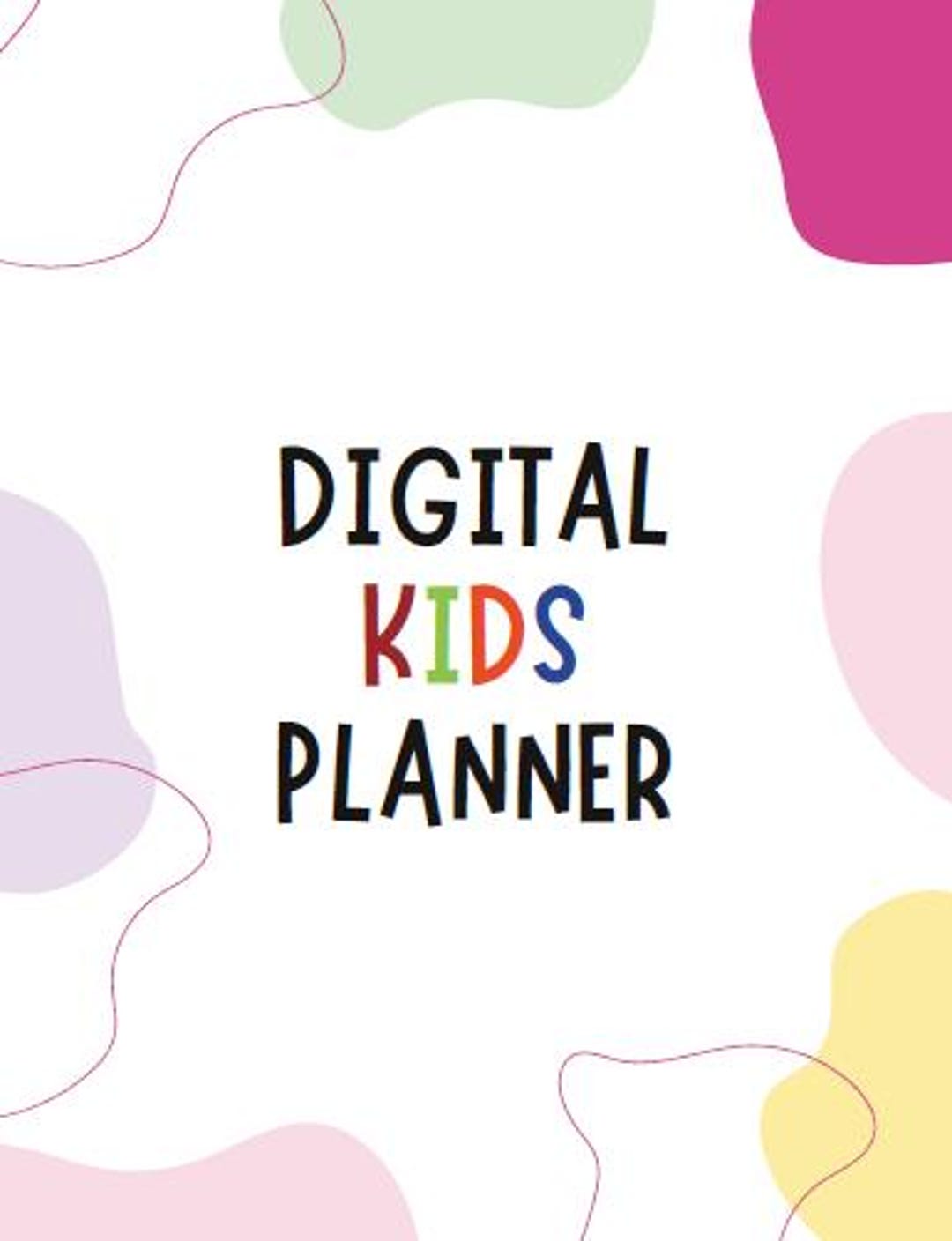 Kids Planner & Habit Tracker Bundle | Daily, Weekly, Monthly Organizers ...