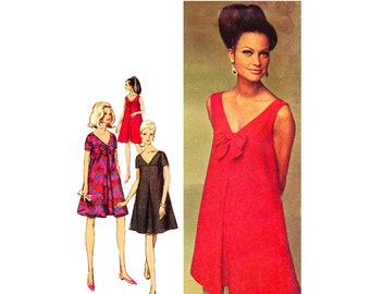 Simplicity Tent Dress Sewing Pattern - Etsy UK