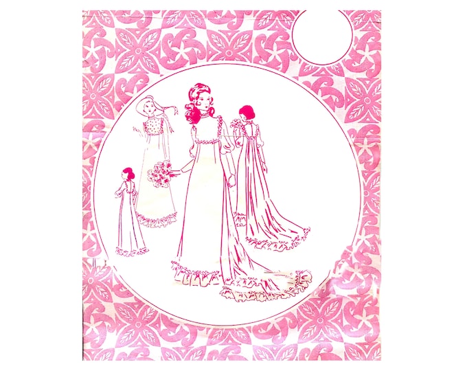 70s Hawaiian Holoku Wedding Dress Pattern Size 10 Patterns Pacifica ...