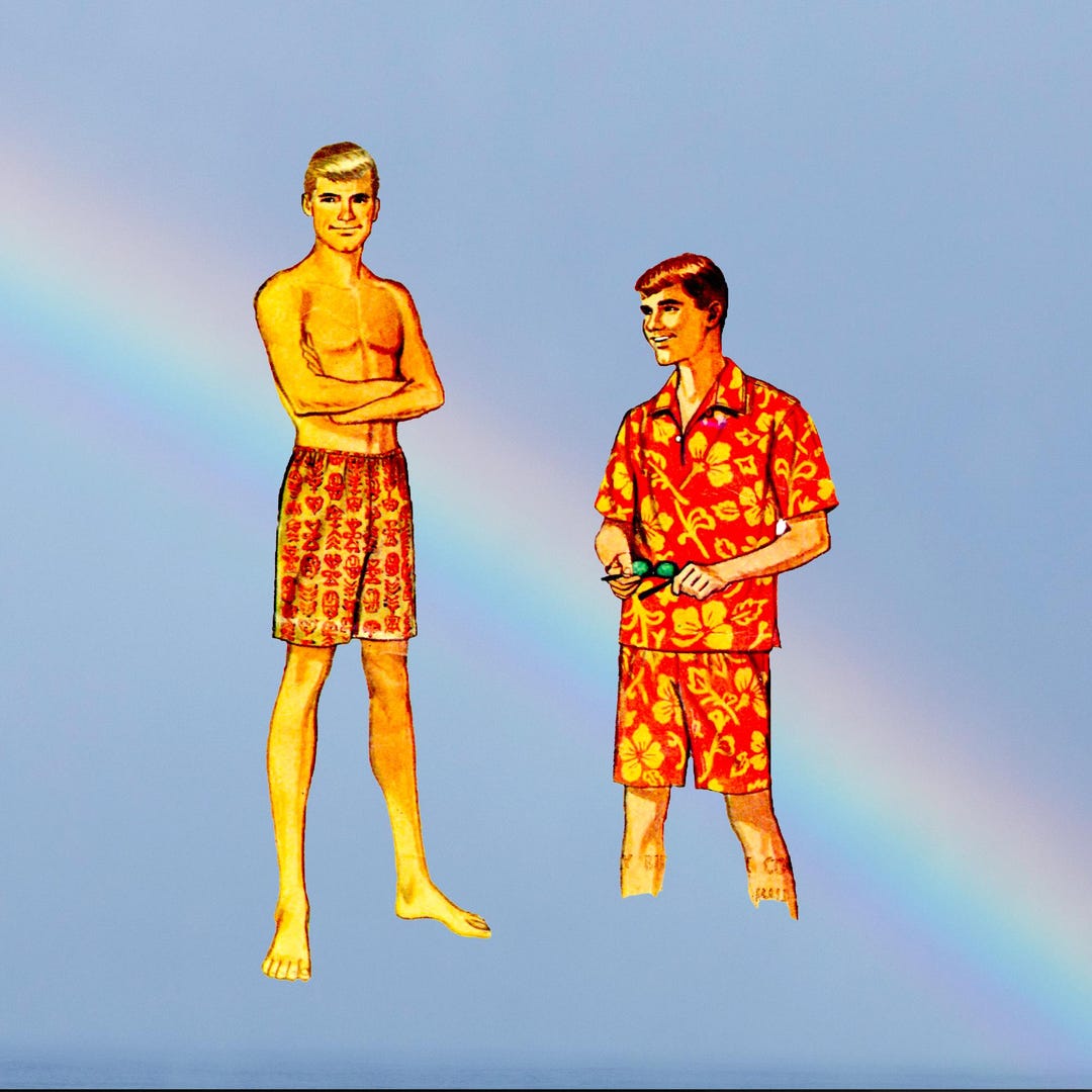 1960s Men's Cabana Set Sewing Pattern: Simplicity 6562, Medium (38-40 ...