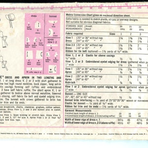 70s Simplicity 6635 Holly Hobbie Dresses Pattern Pinafore Apron Bonnet ...