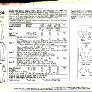 1970s Toddler Costume Sewing Pattern: Simplicity 7684, Size 2T-4T - Etsy