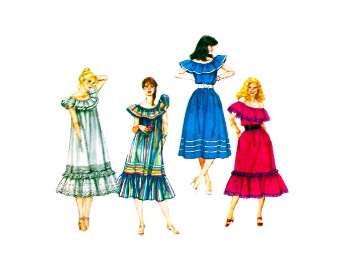 Simplicity 7234 Crop Top, Capri Pants, Shorts, Skort Vintage Sewing ...