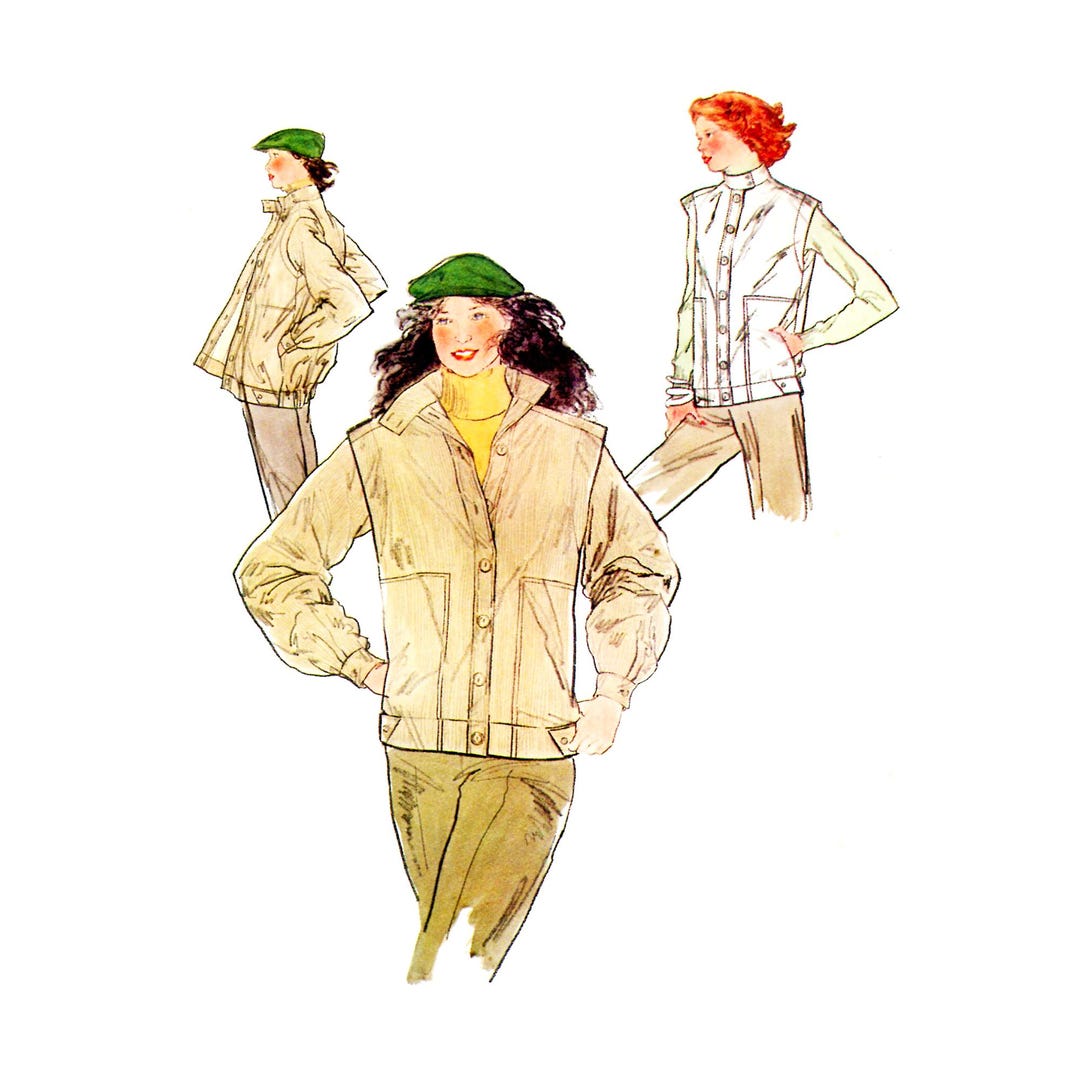 Misses' Jacket or Vest Sewing Pattern Simplicity 8830 Size 12 UNCUT - Etsy