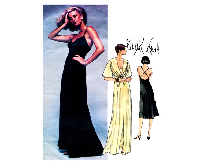Edith Head Vogue Evening Dress Pattern Vogue 1560 Vintage Sewing ...