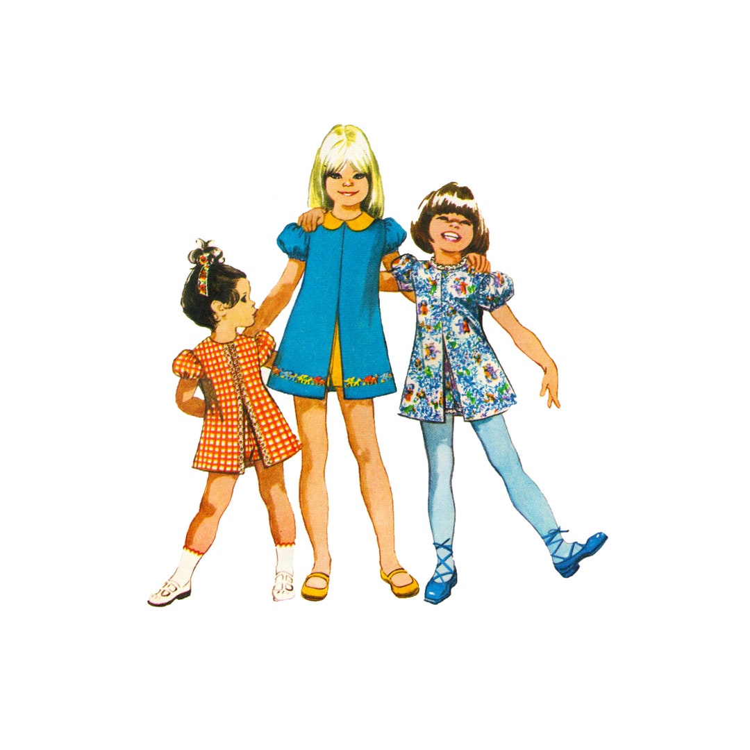 Simplicity 9895 Toddler Dress and Shorts Size 2T Vintage Sewing Pattern ...