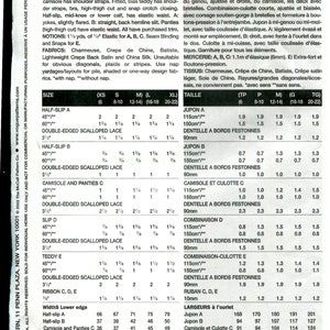 Lingerie Sewing Pattern Vogue 7790 Camisole Slip Teddy - Etsy