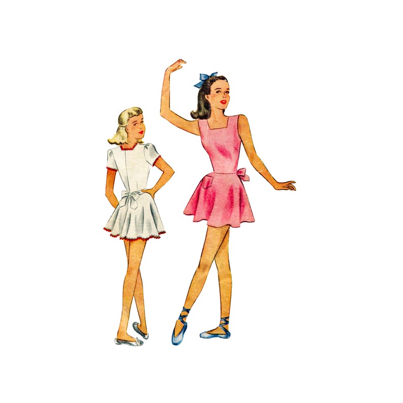 1940s Dance/ballet Dress Costume Pattern Mccall 6620 Vintage - Etsy