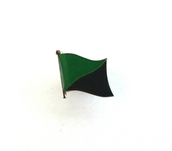 Green Anarchist Flag Enamel Pin/badge Anarchist Anti - Etsy