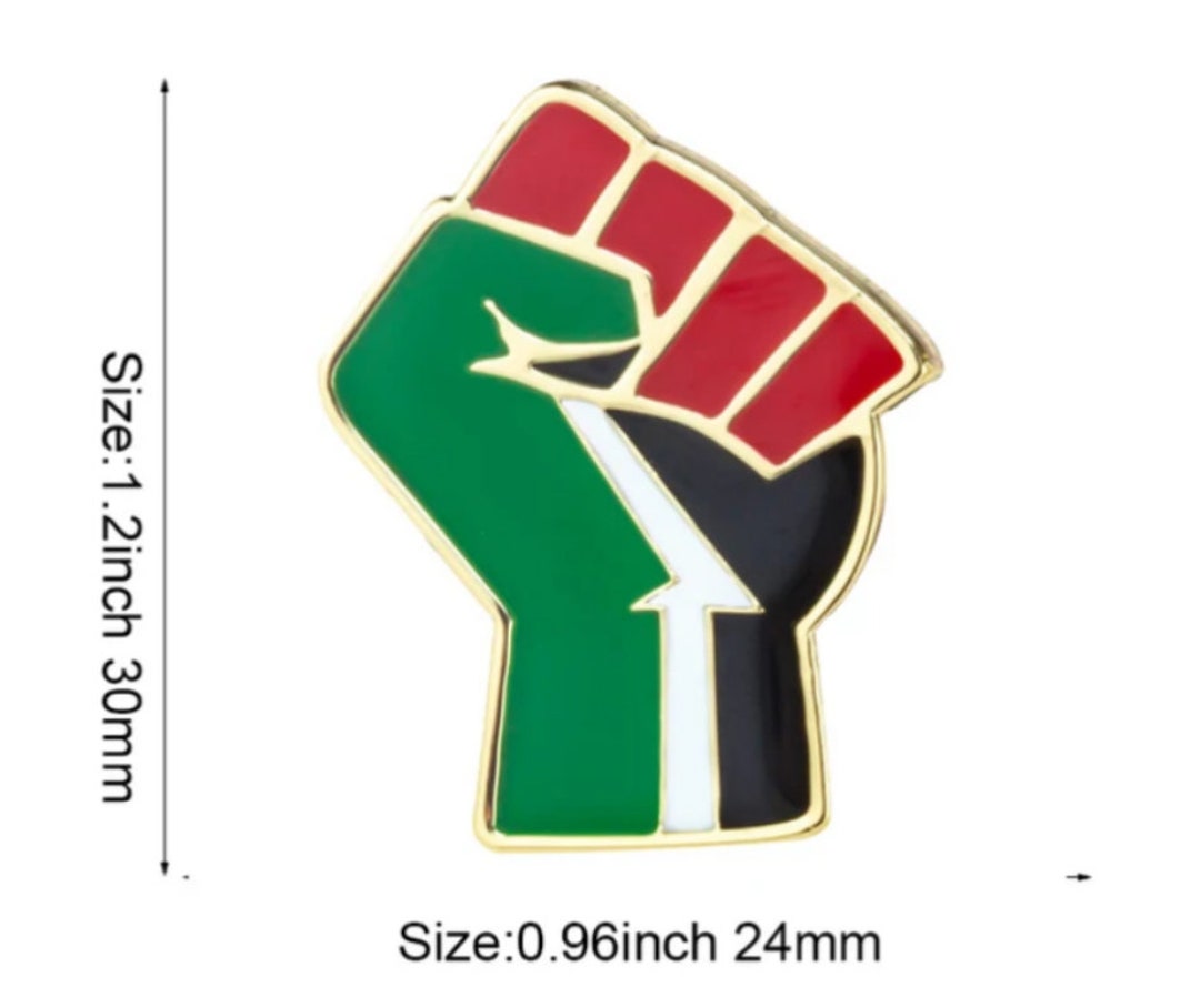 FREE PALESTINE Enamel Badge Pin Palestinian Flag, Anarchist, Soldarity ...