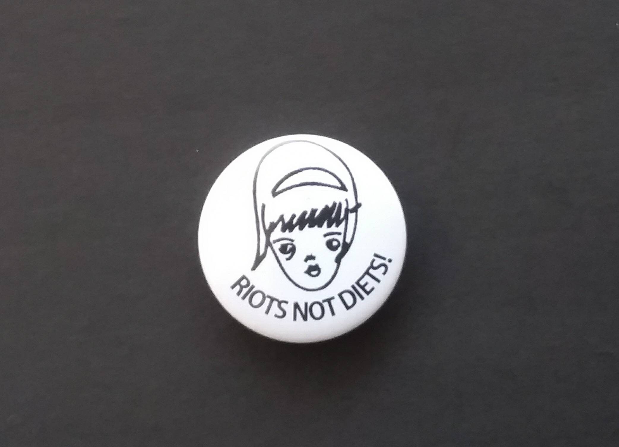 RIOT Grrrl Pin BADGE Pack 5 PINS Free Sticker | Etsy