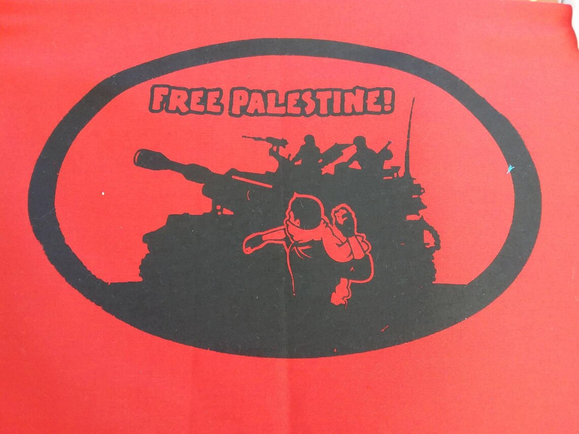 FREE PALESTINE Political Patch Anarchist Soldarity PROTEST | Etsy