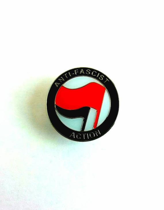 ANTIFA Enamel Pin Badge Political Anti Fascist Action Pin | Etsy