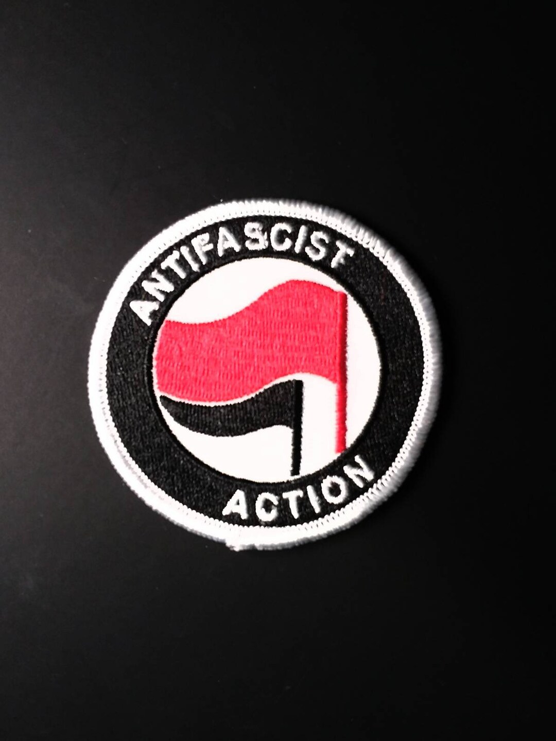 ANTIFA Patch-iron on - Political, Anti Fascist Action Patch, Anarchist ...