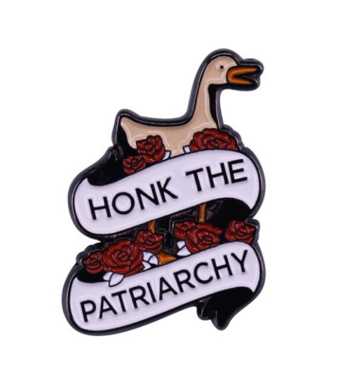 HONK the Patriarchy FEMINIST Enamel Pin Badge, RIOT Grrrl Pin Smash the ...