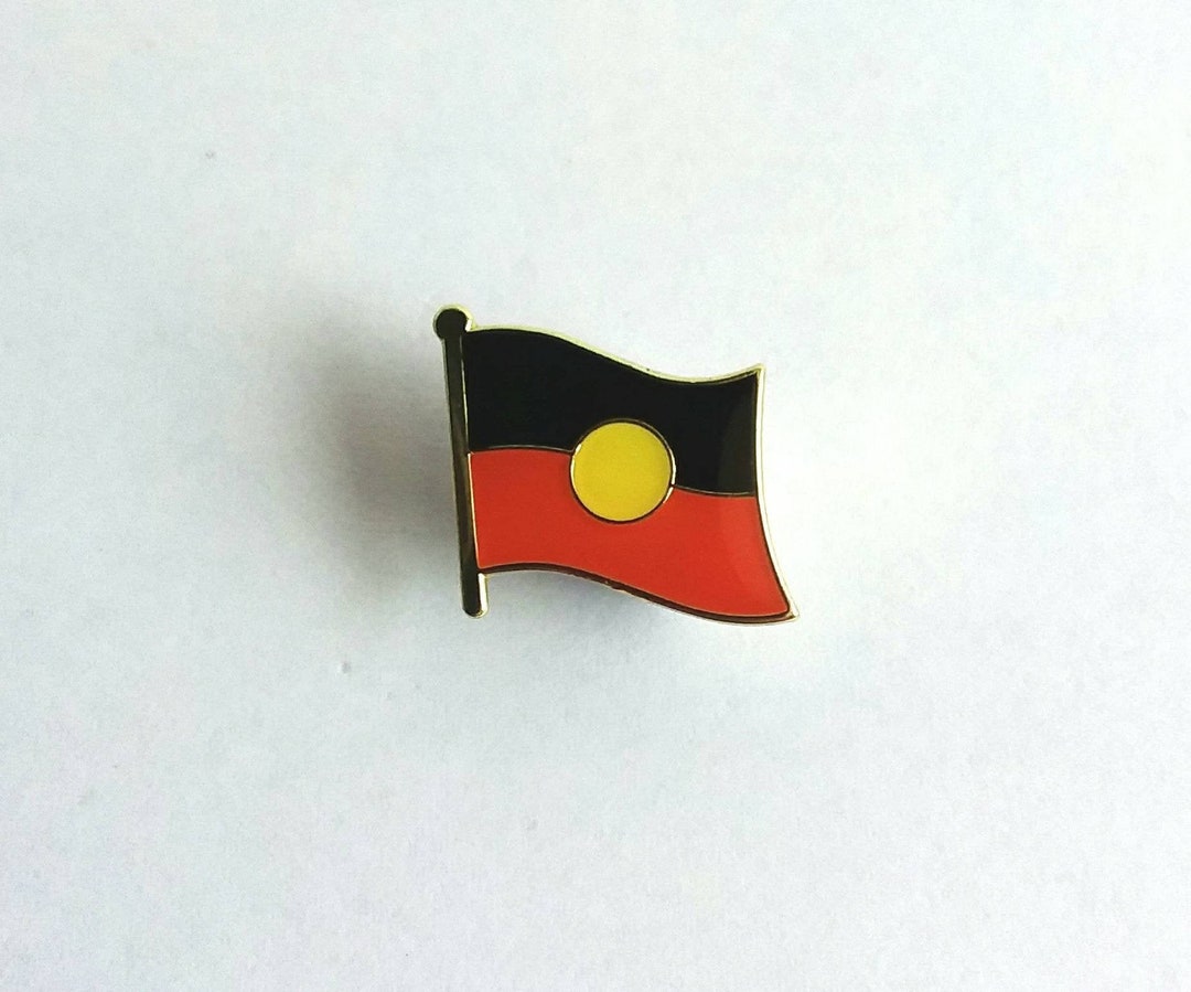 Australian Aboriginal Flag Enamel Pin/badge First Nations - Etsy