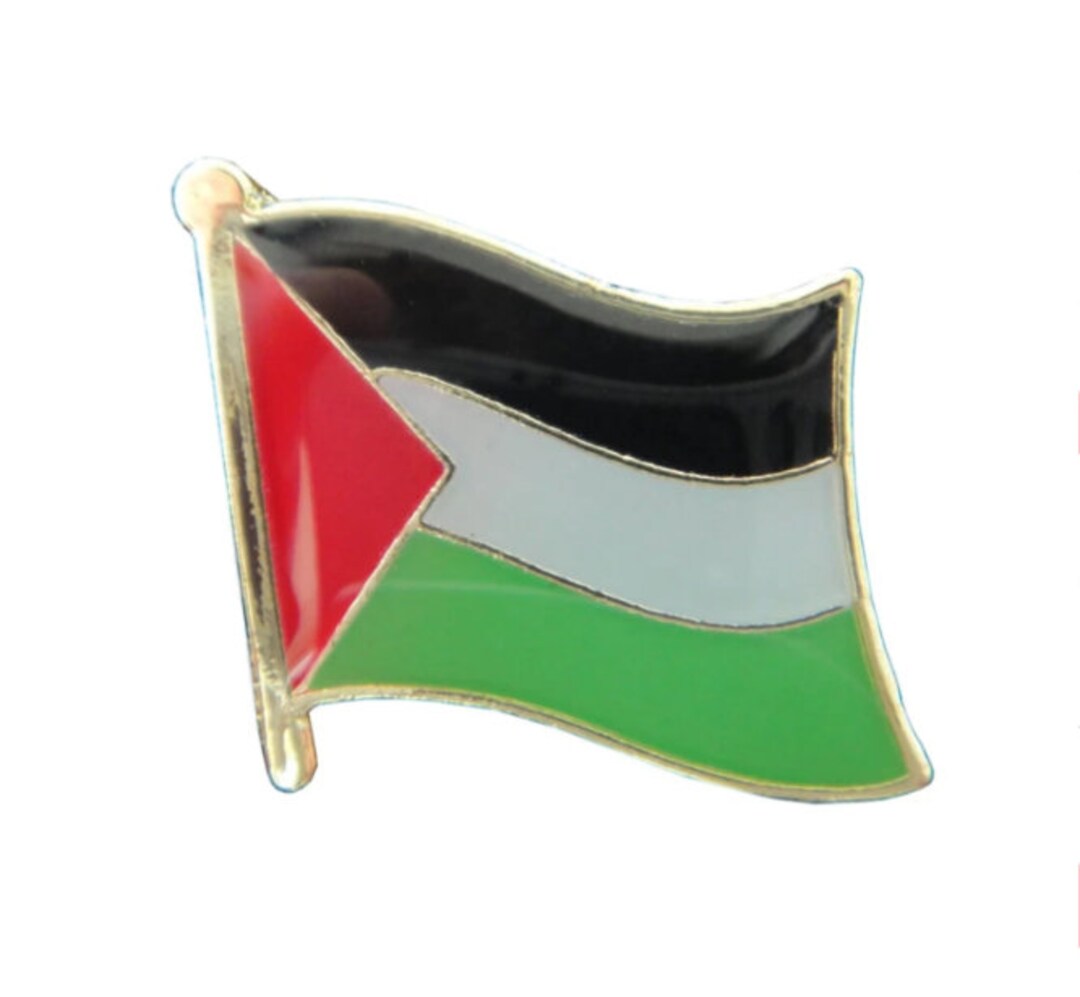 FREE PALESTINE- Enamel Badge Pin- Palestinian Flag, Anarchist ...