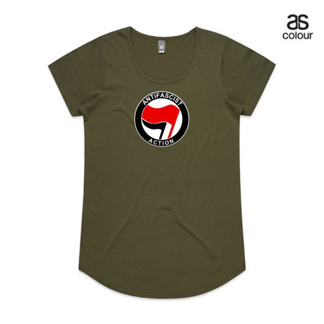 ANTIFA Women's Tee Political, Protest, Anti Fascist Action, T-shirt ...