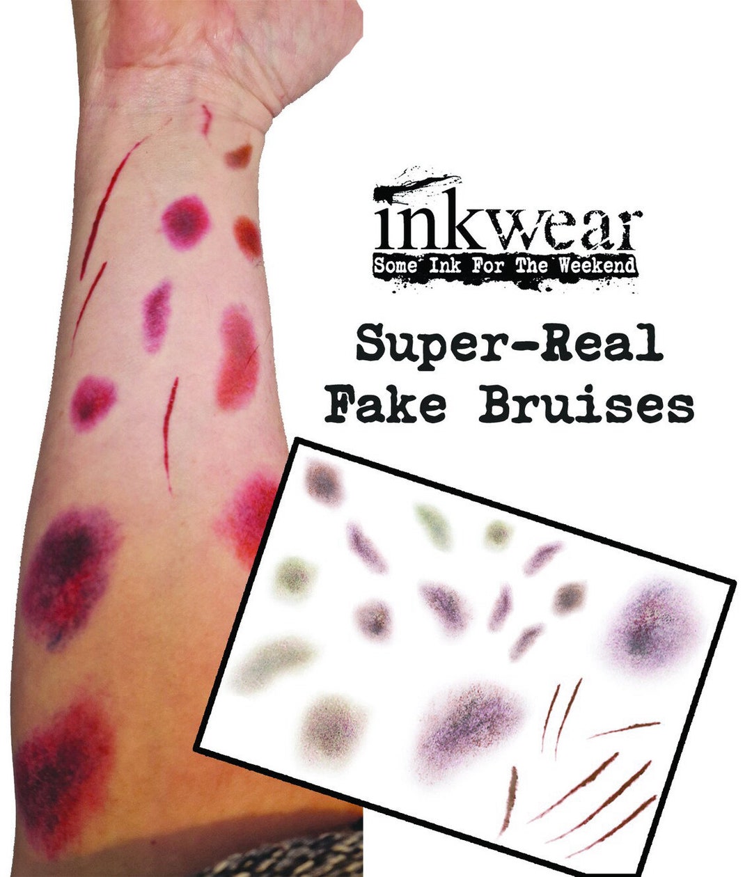 Very Realistic Fake Bruise & Scratch Collection, Used in Hollywood and ...