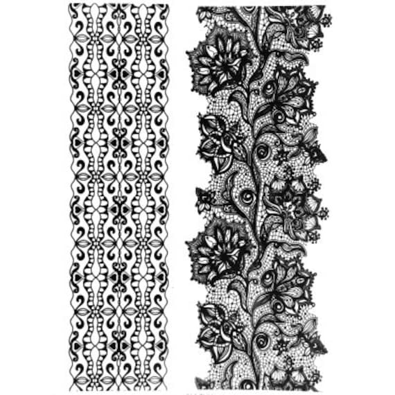 Lace Garter Temporary Tattoo for the Thigh Body Art Sexy and - Etsy UK