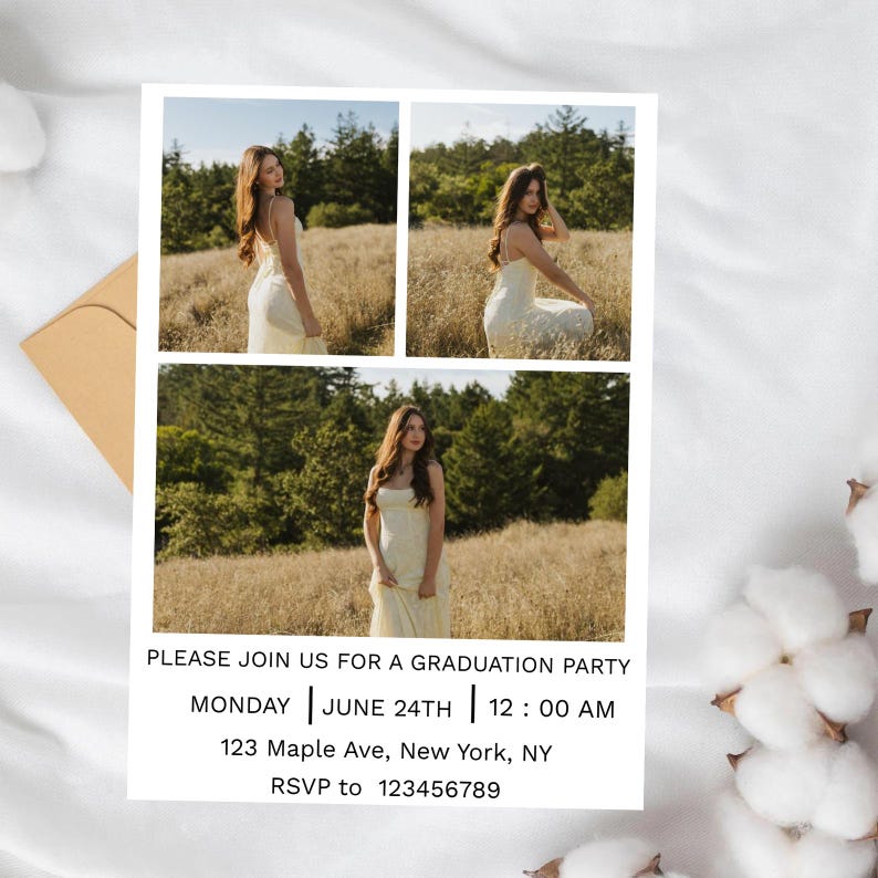 Editable Graduation Invitation Template Class of 2026, Graduation Party ...