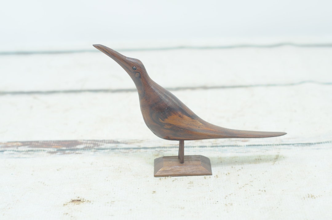 Vintage Wood Shorebird Seabird Wood Bird Beautiful Color Bead - Etsy