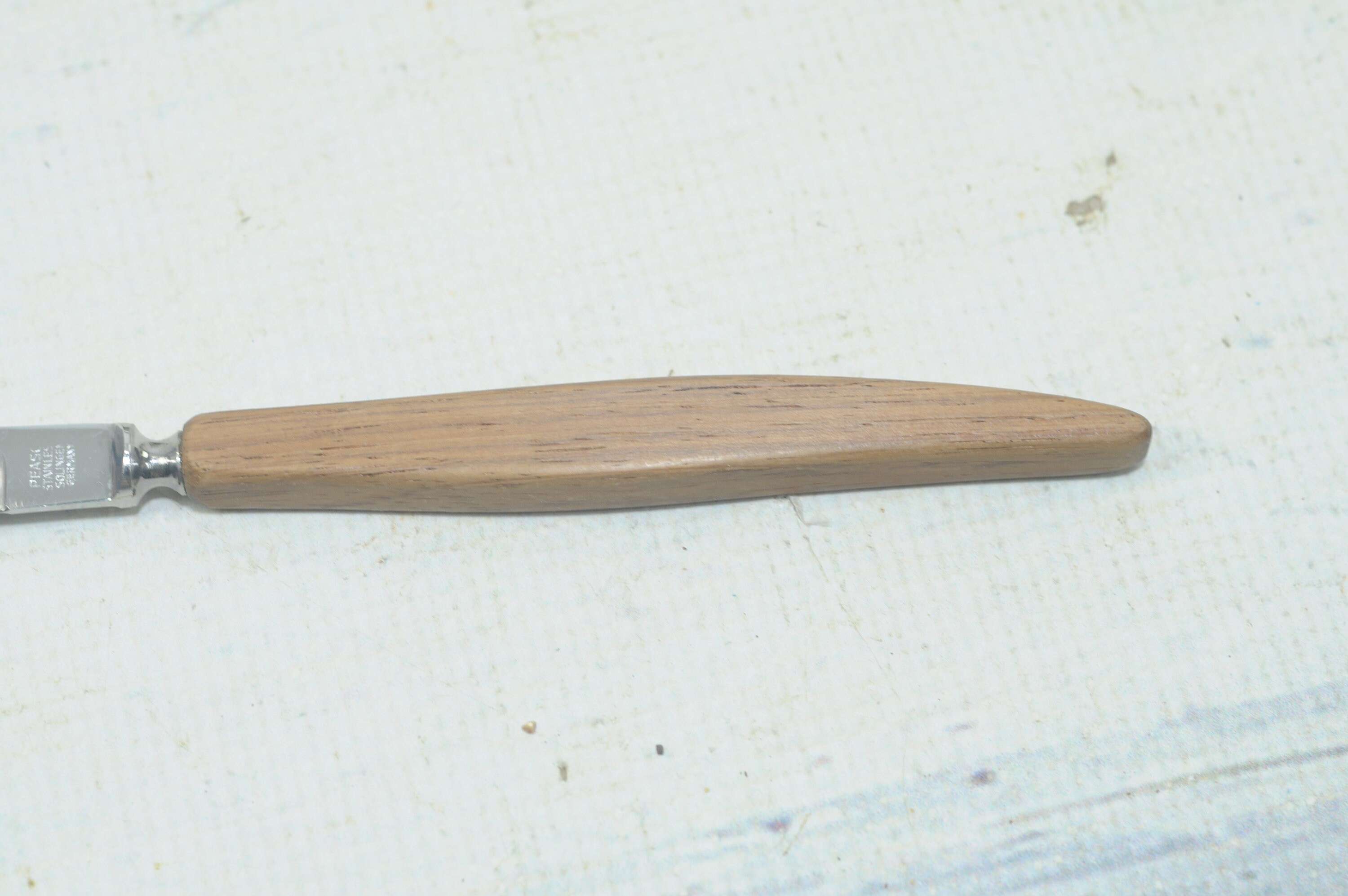 6 Vintage Peaso Solingen Steak Knives Wood Flatware Knife Set Danish ...