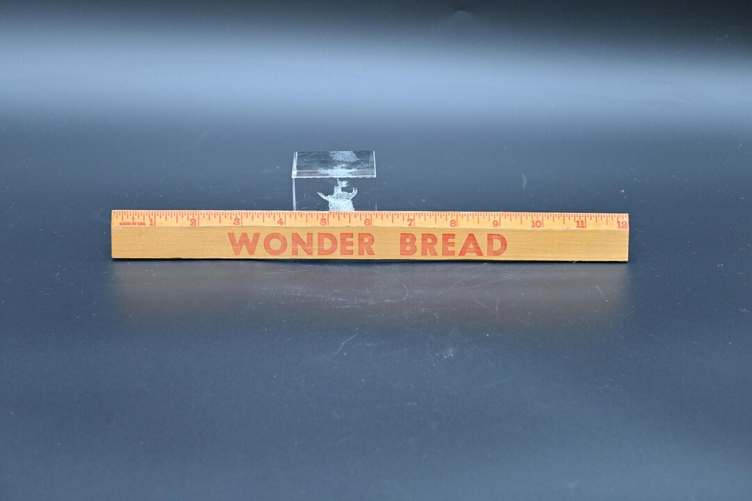 Vtg Wonder Bread Ruler 12 Inch Wooden Measuring 2 Sided Wording ...