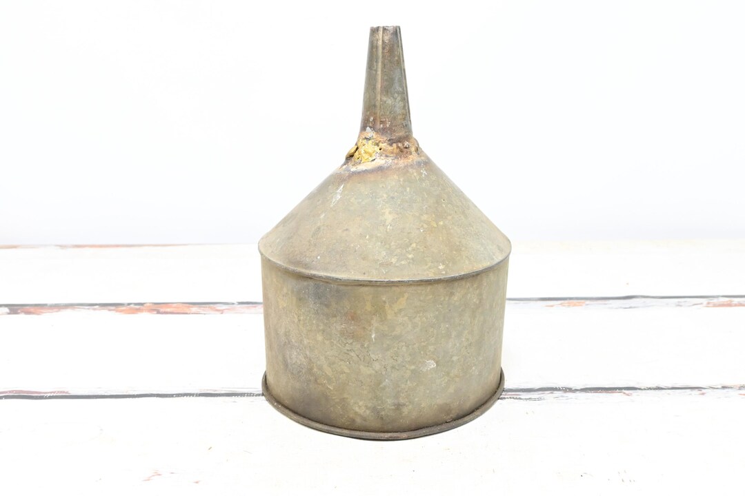 Vintage . Patched Funnel Farm Funnel Industrial Funnel Garage Decor ...