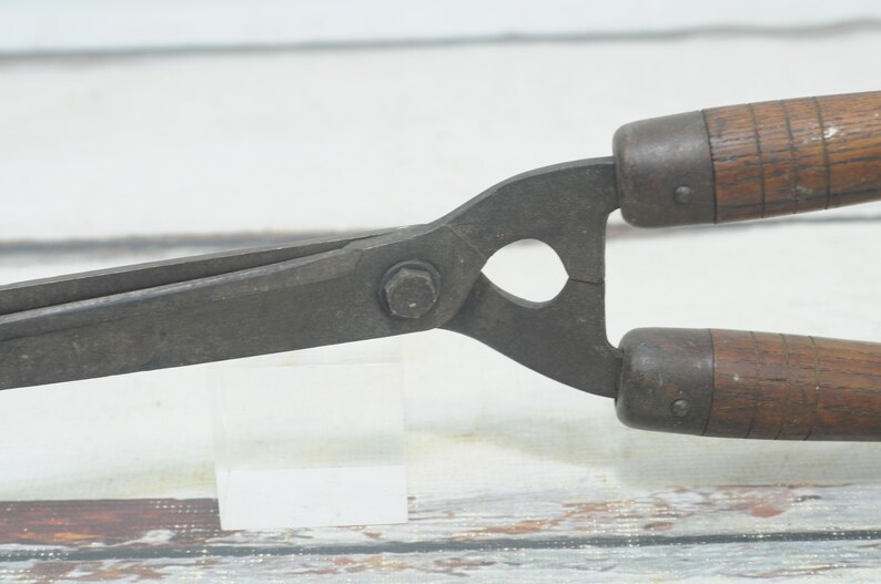 Vintage . Wood and Metal Garden Hedge Trimmers Hand Garden - Etsy