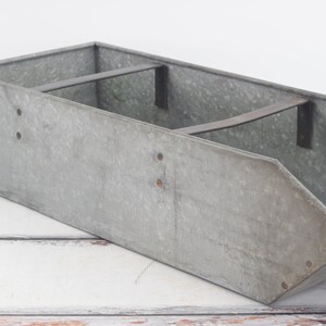 Vntg . Galvanized Metal Nail Bin Ex Large JD Warren Vintage Metal ...