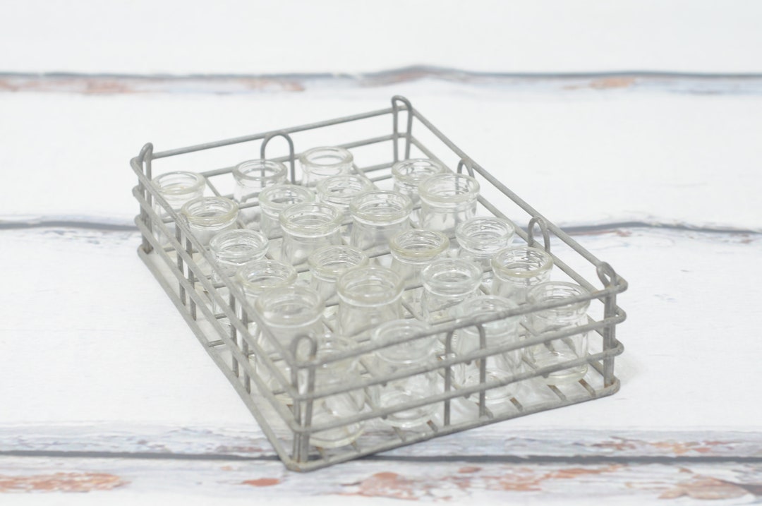 Rare Vintage 23 Small Individual Glass Creamers and Stainless Steel ...