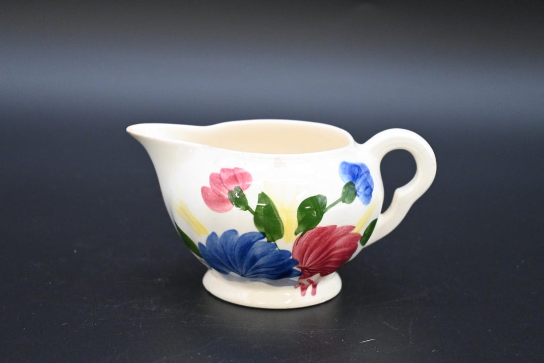 Vintage Cream Pitcher Creamer Syrup Pitcher Blue Ridge Southern ...