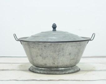 Vintage Tin Bowl - Etsy